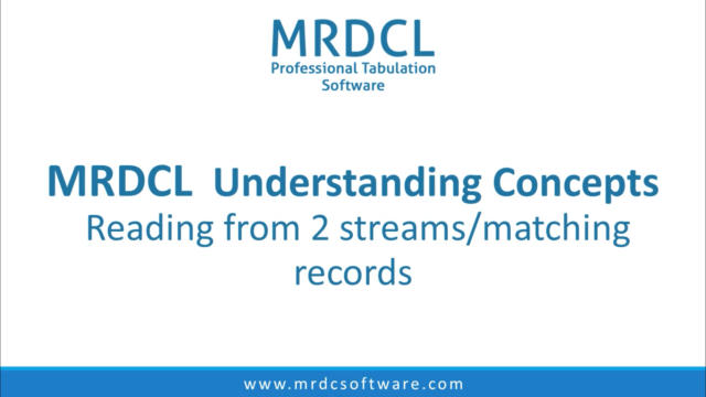 Data and variables: Dat-112- Reading Reading from two streams/Matching ...